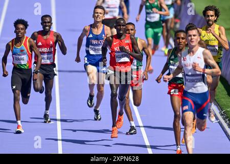 PARIS, FRANCE - AUGUST 7: Ronald Kwemoi of Kenya competing in the Men's ...