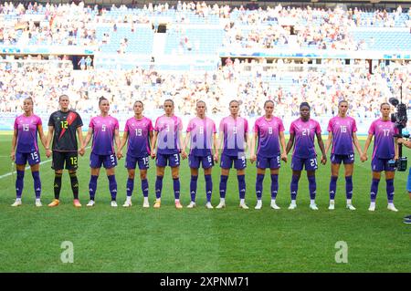 Kathrin-Julia Hendrich #3 of Team Germany in the football quarter-final ...