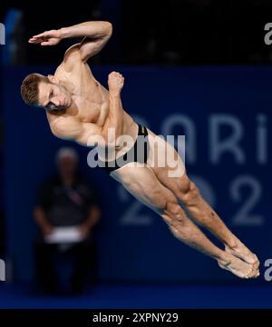 Moritz Wesemann of Germany competes in the men's 3m springboard diving ...