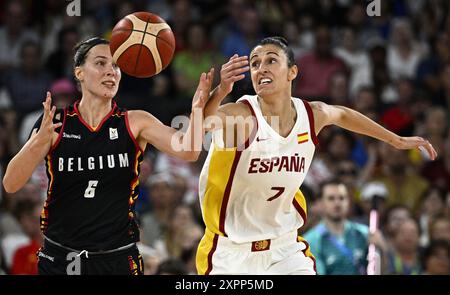 Alba Torrens (7 Spain) taking on a free throw during the FIBA womens ...