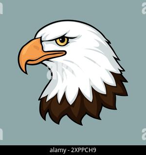 Fierce Eagle Head Vector Illustration, Hawk Head Silhouette, Eagle Head ...