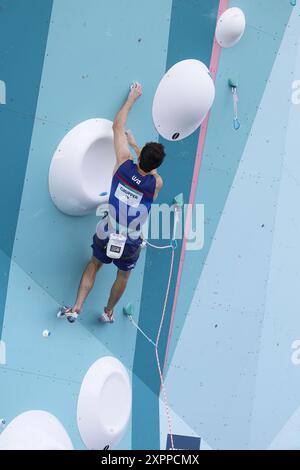 GRUPPER Jesse of USA Sport Climbing Men's Boulder & Lead, Semifinal ...