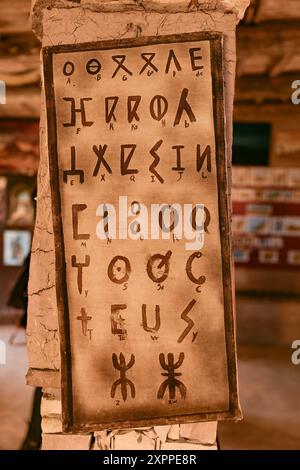 Tifinagh script Berber alphabet letters officially used in Morocco ...