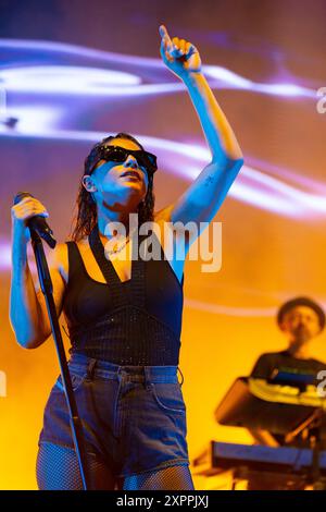 Italian singer Emma (Emanuela Marrone) performs live at Arena dei pini ...