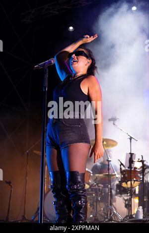 Italian singer Emma (Emanuela Marrone) performs live at Arena dei pini ...