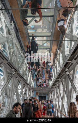 Tower Bridge Walkway with glass floor London Aug 2024 Stock Photo - Alamy