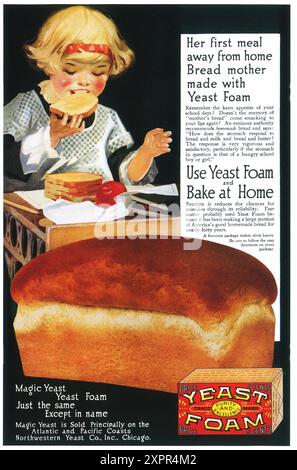 1917 Yeast Foam Bread ad - "Good bread is the pride of the thrifty ...