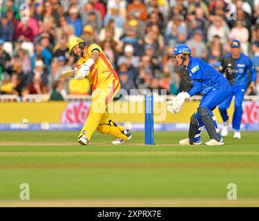 Trent Rockets' Joe Root during the Hundred Men's match at Trent Bridge ...