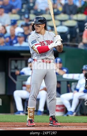 Boston Red Sox outfielder Jarren Duran poses during photo day at the team's training facility ...