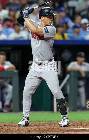 Boston Red Sox outfielder Rob Refsnyder poses during photo day at the ...