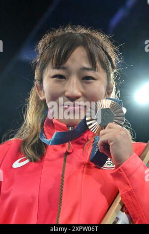 SUSAKI Yui Japan (JPN), WFS 50kg Bronze Medal, Medal Ceremony ...