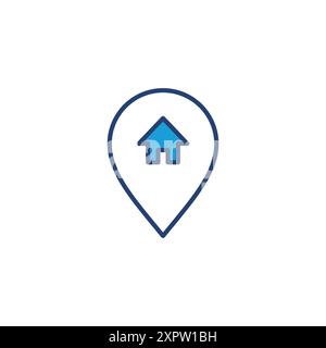 address icon vector. home location icon vector Stock Vector Image & Art ...