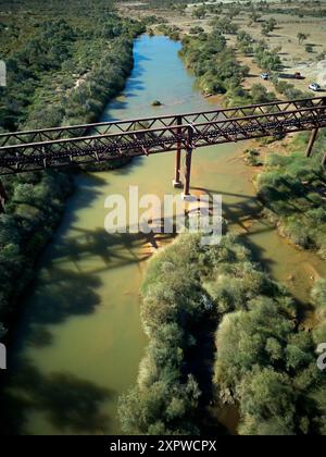 Historic 1889 Algebuckina Railway Bridge (old Ghan Line) Oodnadatta ...