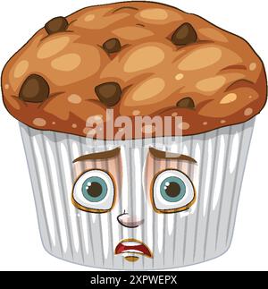A muffin with a sad expression Stock Vector Image & Art - Alamy