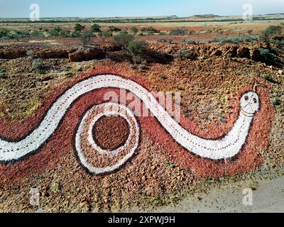 Dreamtime Serpent, made by Wangkangurru/ Yarluyandi people, near ...