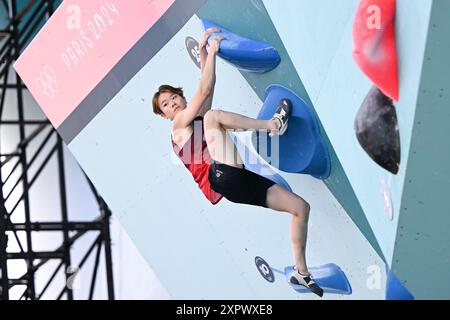 LUO Zhilu (CHN), AUGUST 6, 2024 - Sport Climbing : Women's Boulder ...