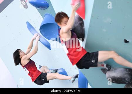 ZHANG Yuetong (CHN), AUGUST 6, 2024 - Sport Climbing : Women's Boulder & Lead, Boulder Semi ...
