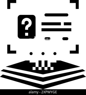 audience polling glyph icon vector. audience polling sign. isolated ...