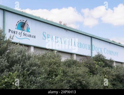 Port of Seaham logo Stock Photo - Alamy