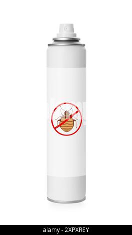 Insect repellent in spray can isolated on white Stock Photo - Alamy