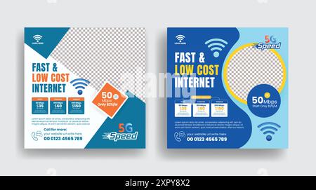 Internet provider and Internet offer price social media posts, ads ...