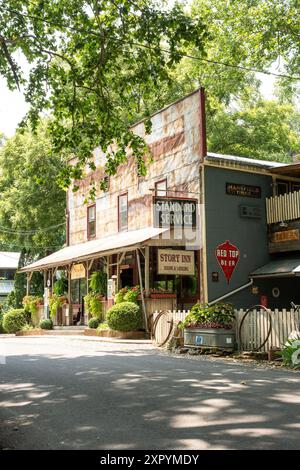 Story, Indiana - July 26, 2024: View of historic downtown in Story ...