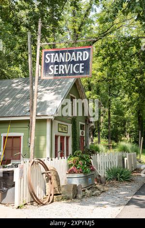 Story, Indiana - July 26, 2024: View of historic downtown in Story ...
