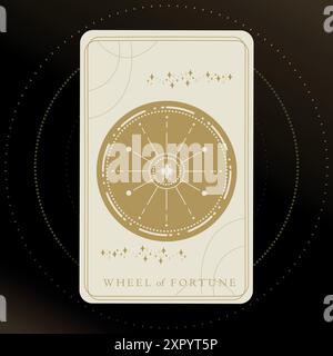 Golden tarot card of Major Arcana Strength. Tarot card in golden and white colors. Tarot ...