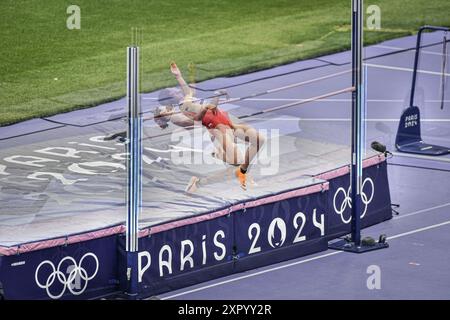 Poland's Adrianna Sulek-Schubert competes during the heptathlon high ...