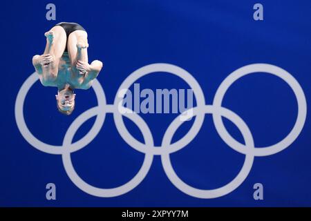 Germany's Moritz Wesemann competes in the Men's 3m Springboard Final at ...