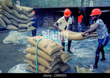 Cape Verde, Santiago island, Praia - Sugar and grains from Portugal are ...