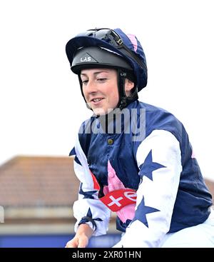Jockey Gina Mangan at Brighton Racecourse. Picture date: Tuesday April ...