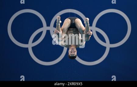 Jordan Houlden of Britain competes in the men's 3m springboard diving ...