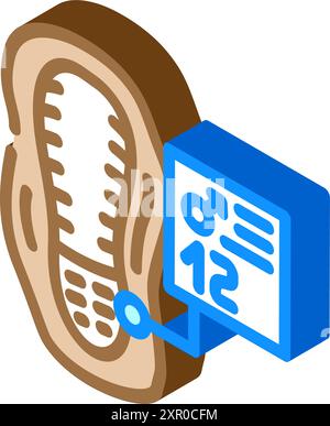 individual physical evidence crime isometric icon vector. individual ...