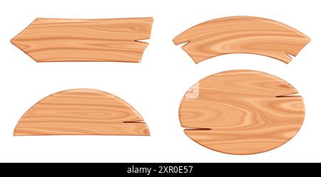 Wooden plaque for text box. Cartoon 3d render illustration of signboard ...