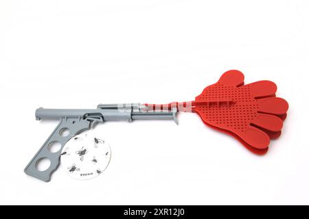 Red Fly Slapper Swapper Stock Photo - Alamy
