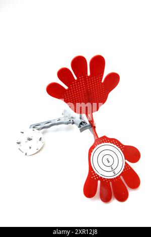 Red Fly Slapper Swapper Stock Photo - Alamy