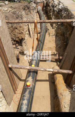 tubes underground, replacement of water and gas systems. Urban ...