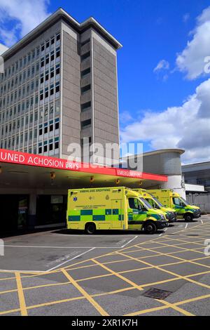 Emergency Unit and Ambulances waiting outside. University Hospital of ...