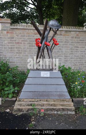 War Memorial, Little Paxton, Cambridgeshire Stock Photo - Alamy