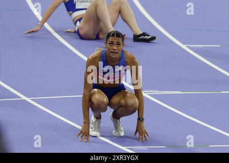 United States' Sydney McLaughlin-Levrone, Aaliyah Butler, Lynna Irby ...