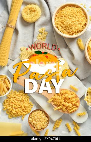 Poster for World Pasta Day Stock Photo - Alamy