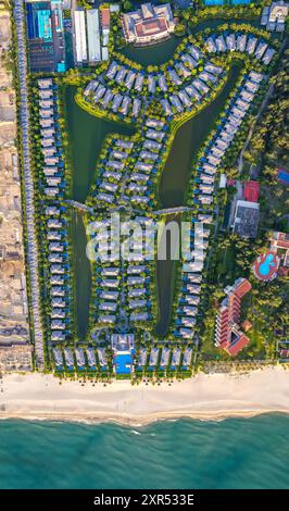 Aerial view of Non Nuoc Beach in Da Nang, Vietnam Stock Photo - Alamy