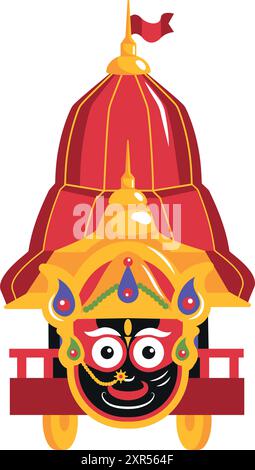 Chariot of Lord Jagannath, Balabhadra and Subhadra on annual Rathayatra ...