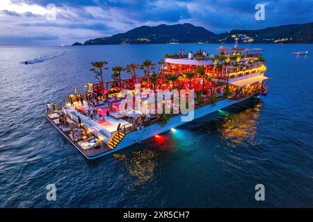 Aerial view of floating beach club in Phuket, Thailand Stock Photo - Alamy