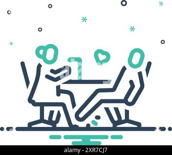 Icon for flirt, pair Stock Vector Image & Art - Alamy
