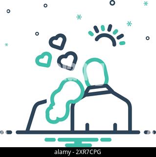 Icon for i love you, duet Stock Vector Image & Art - Alamy