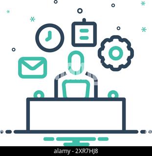 Icon for multitasking, multitasker Stock Vector Image & Art - Alamy