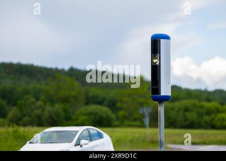 Automatic speed enforcement camera by the side of a road Stock Photo ...