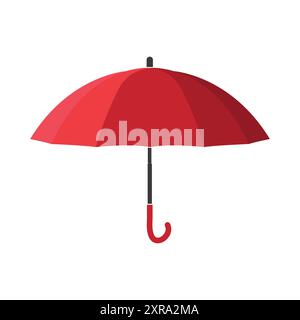 Umbrella flat icon. Vector flat editable illustration of an umbrella ...